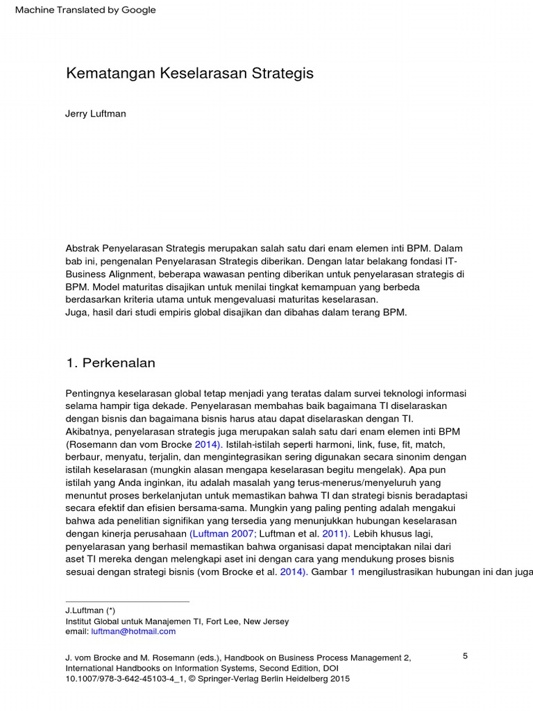 Strategic Alignment Maturity | PDF