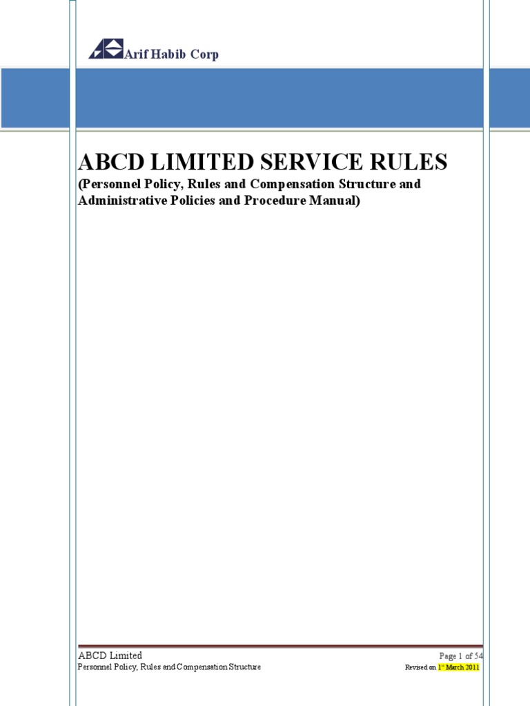 Hr Manual Pdf Employment Salary