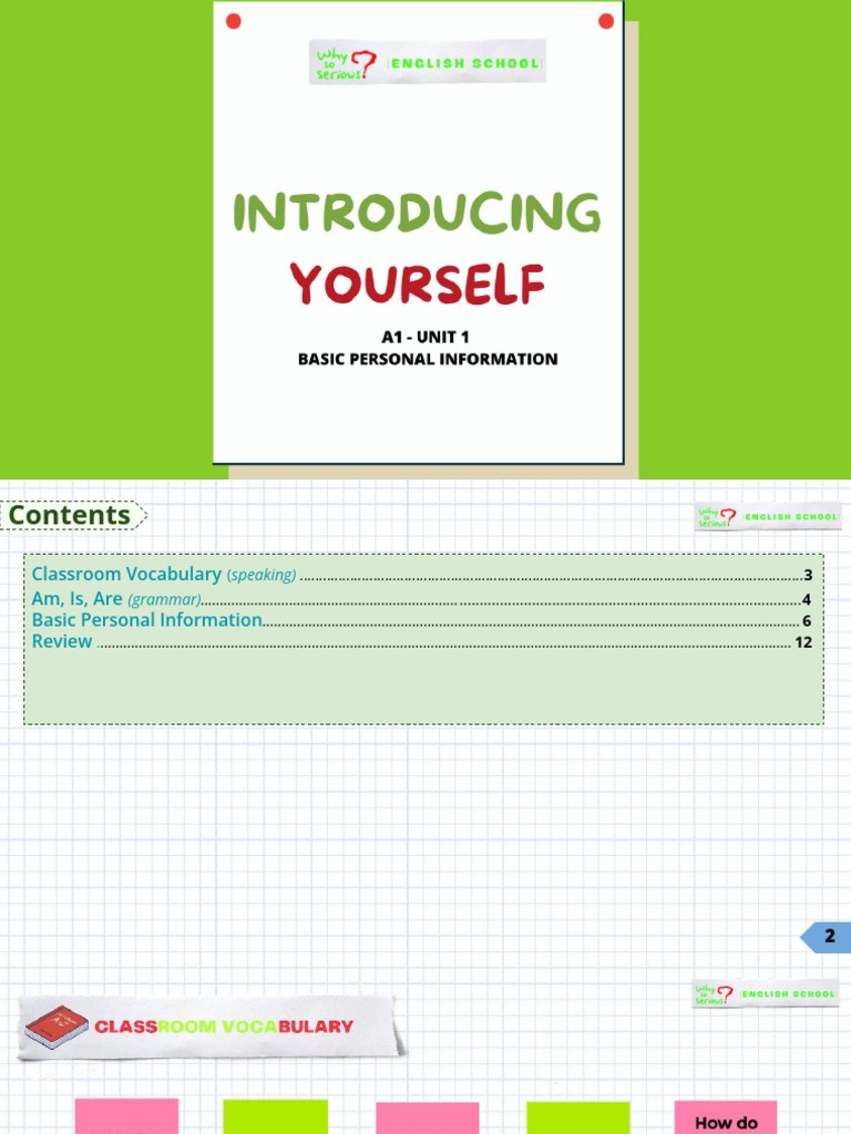A1 - Unit 1 - Basic Personal Information | PDF | Vocabulary | Linguistics