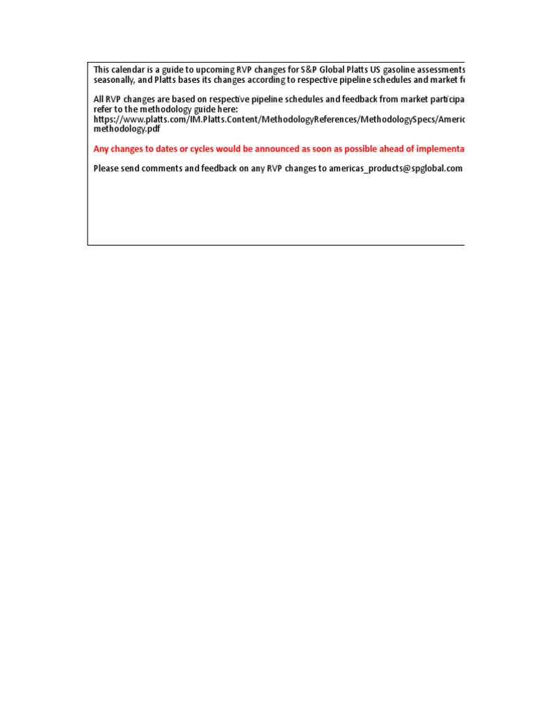 US Gasoline RVP Change Calendar | PDF | Chess Theory | Chess