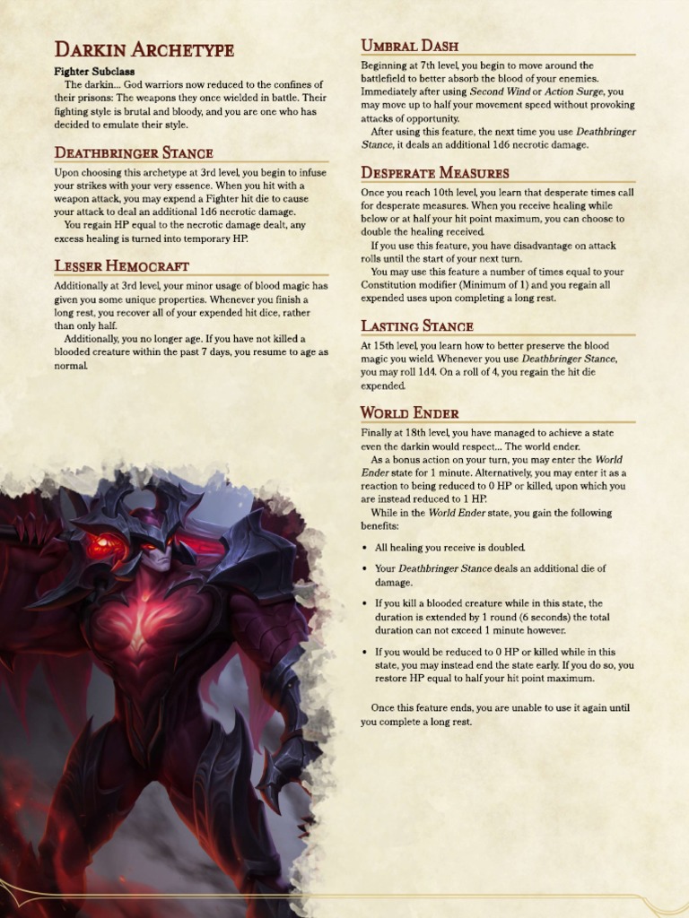 Darkin Archetype (Aatrox) | PDF