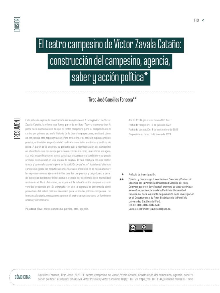 El Teatro Campesino Opinion | PDF | Teatro | America latina