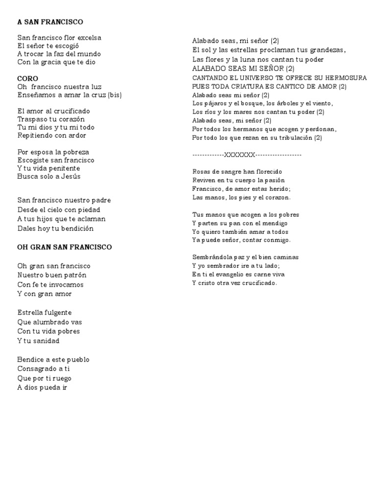 A San Francisco Cancion | PDF