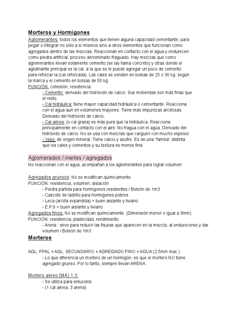 Resumen Final - ITC | PDF | Hormigón | Cemento