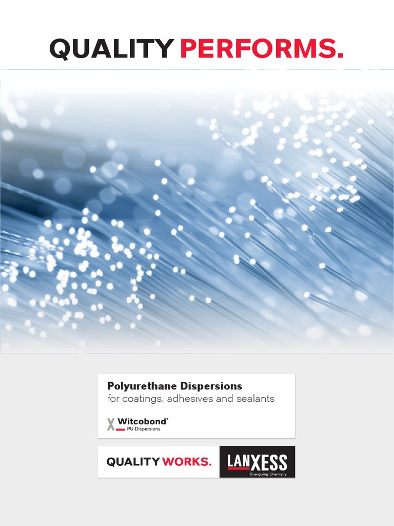 LXS Witcobond Polyurethane Dispersions Brochure Global | PDF | Polyurethane | Materials