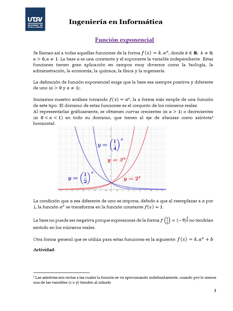 Ingeniería en Informática: Función Exponencial | PDF | Decibel | Ph