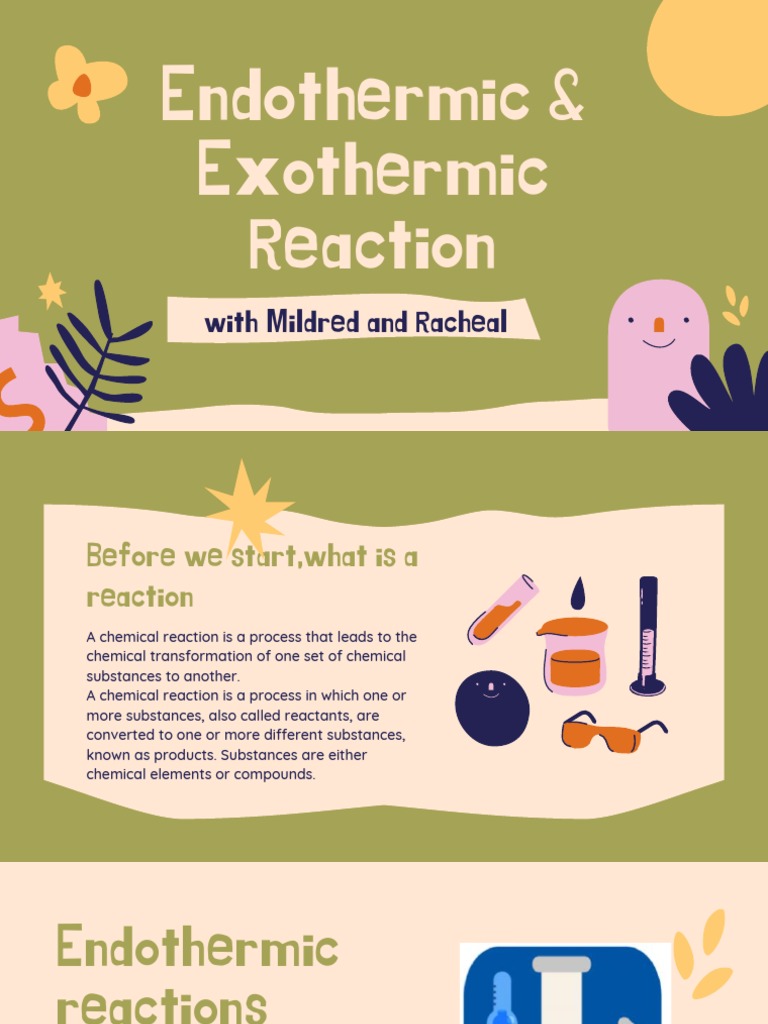 Endothermic and Exothermic Reactions Explained | PDF