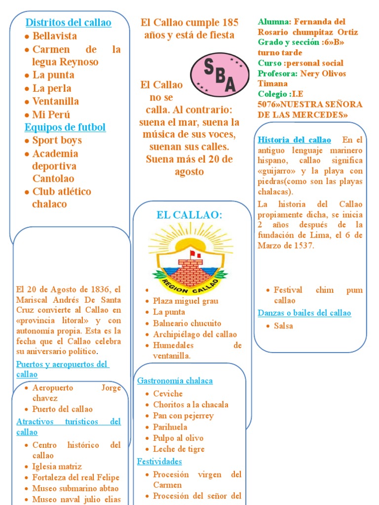 Tripticos Del Callao | PDF