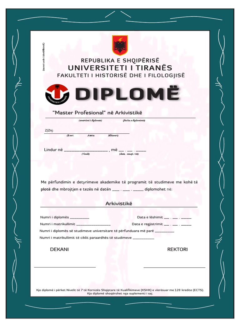 Universiteti I Tiranës: Fakulteti I Historisë Dhe I Filologjisë | PDF