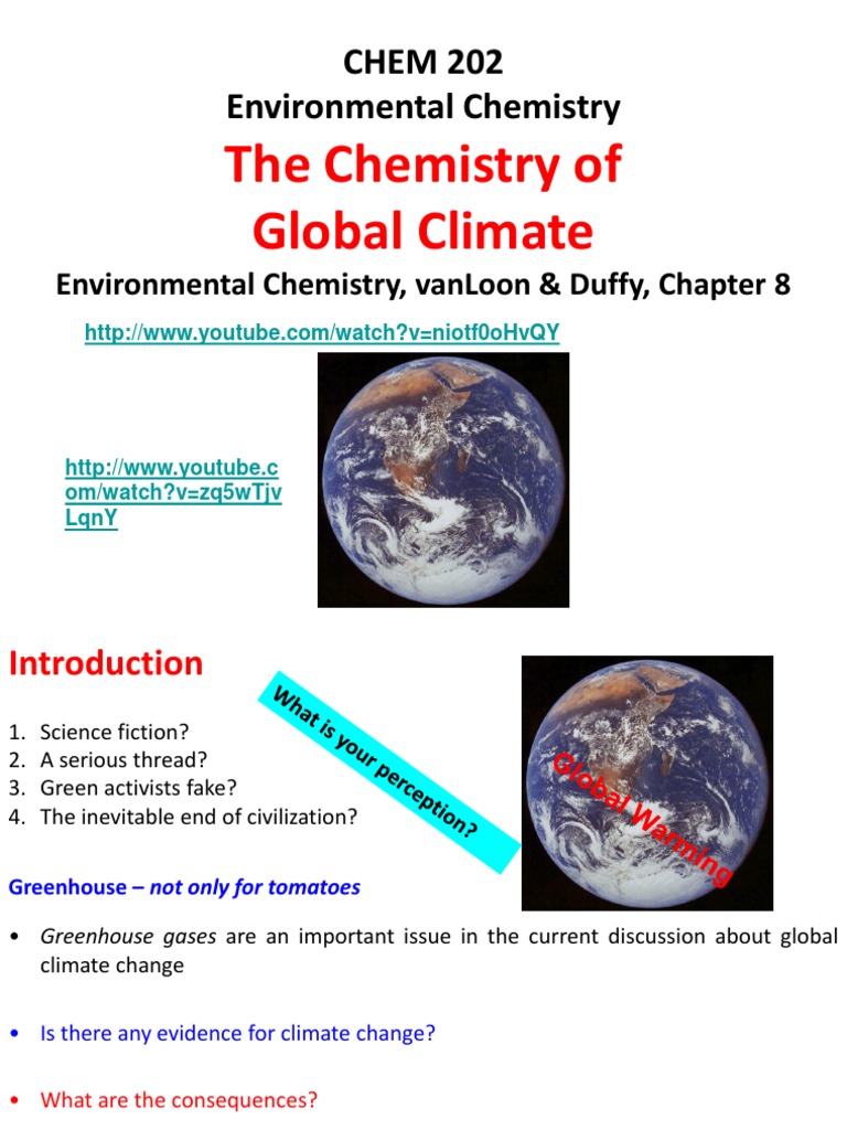 Ch.8 The Chemistry of Global Warming | PDF | Greenhouse Effect ...