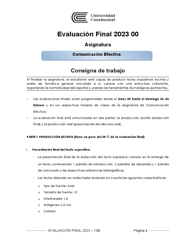 Consigna de Evaluación Final | PDF