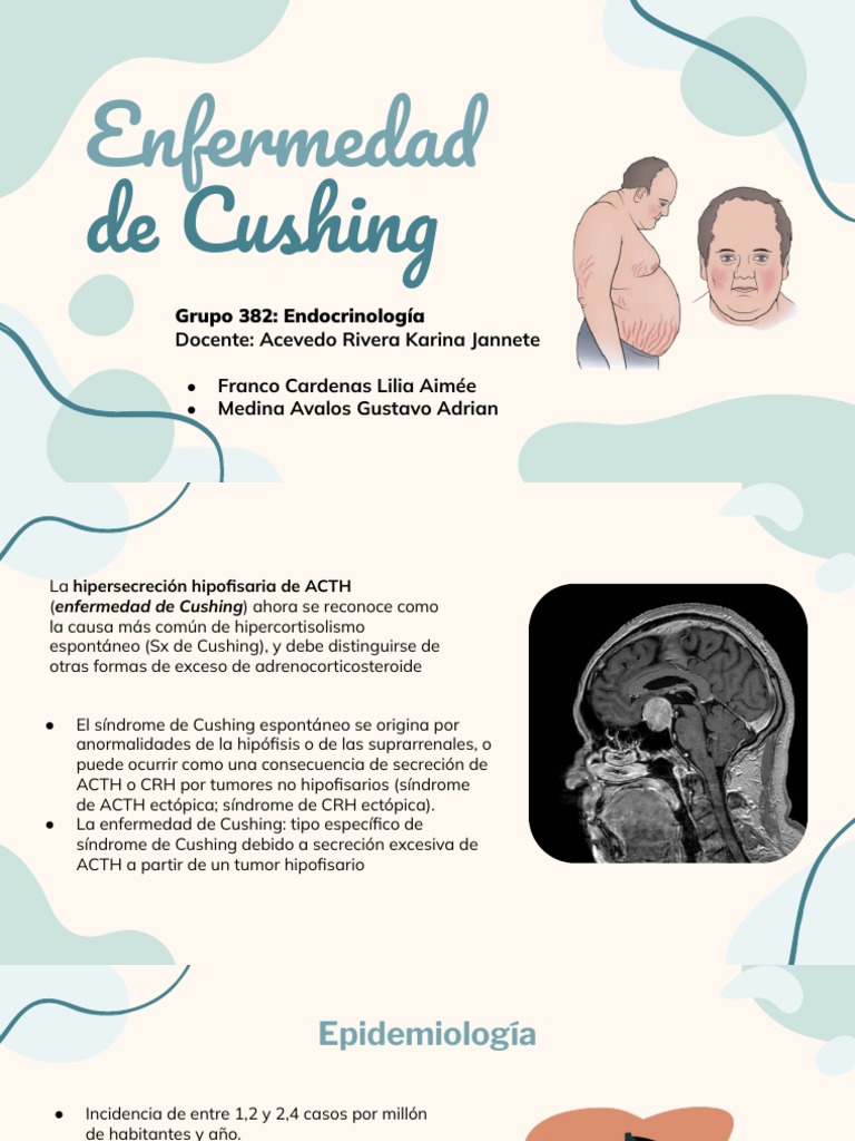 Enfermedad de Cushing | PDF | Hormona adrenocorticotrópica | Cortisol