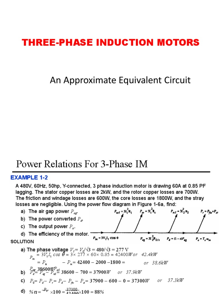 Induction Motor Questions | PDF