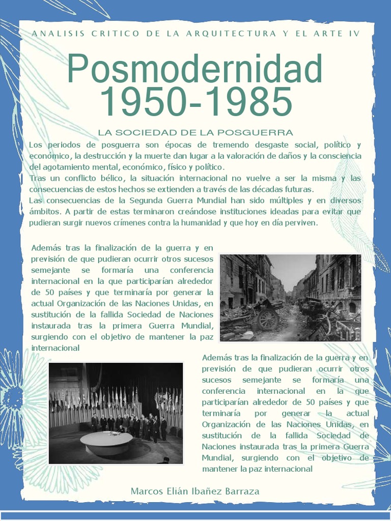 Posmodernidad 1950-1980 | PDF