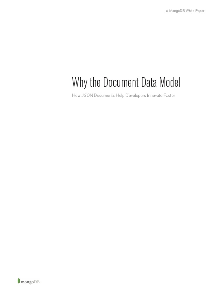 MongoDB Why Documents | PDF | Databases | Mongo Db