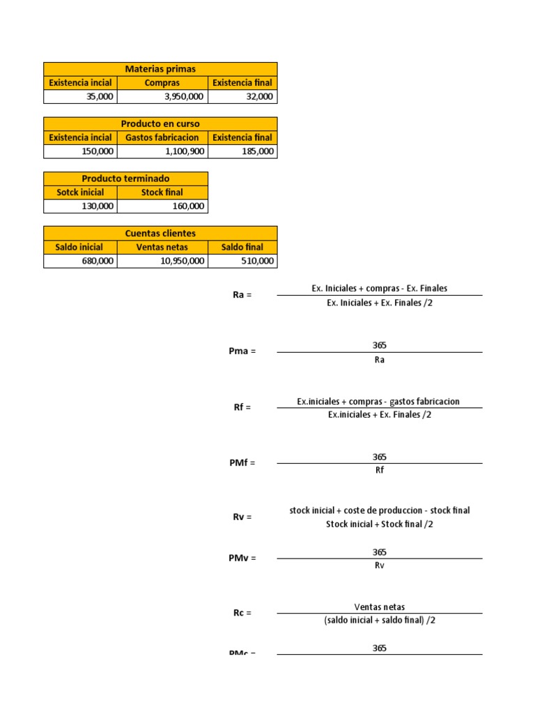 Calculos Caso Práctico 10 | PDF