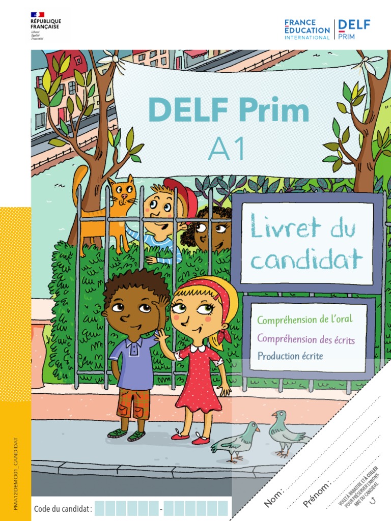 Livret du candidat DELF Prim A1 | PDF | Enseignement des langues | la ...