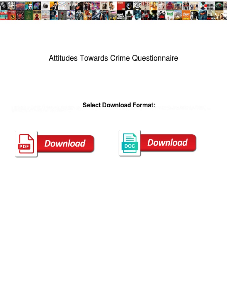 Attitudes Towards Crime Questionnaire | PDF | Survey Methodology | Crimes