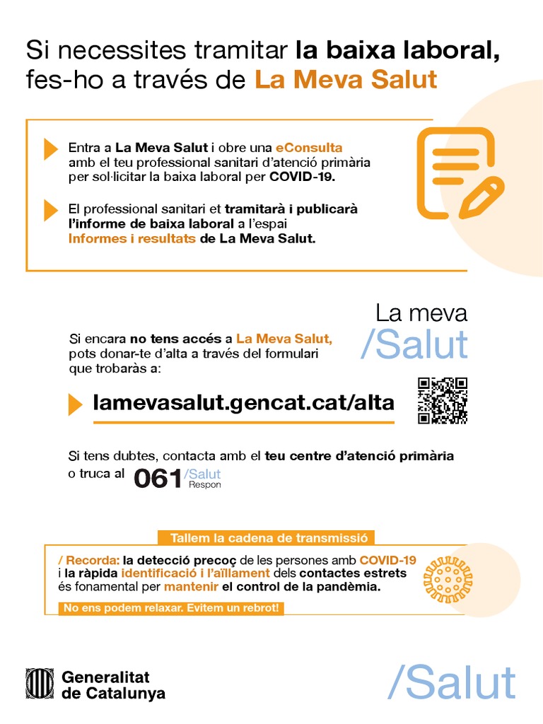 Infografia - Baixa Laboral La Meva Salut | PDF