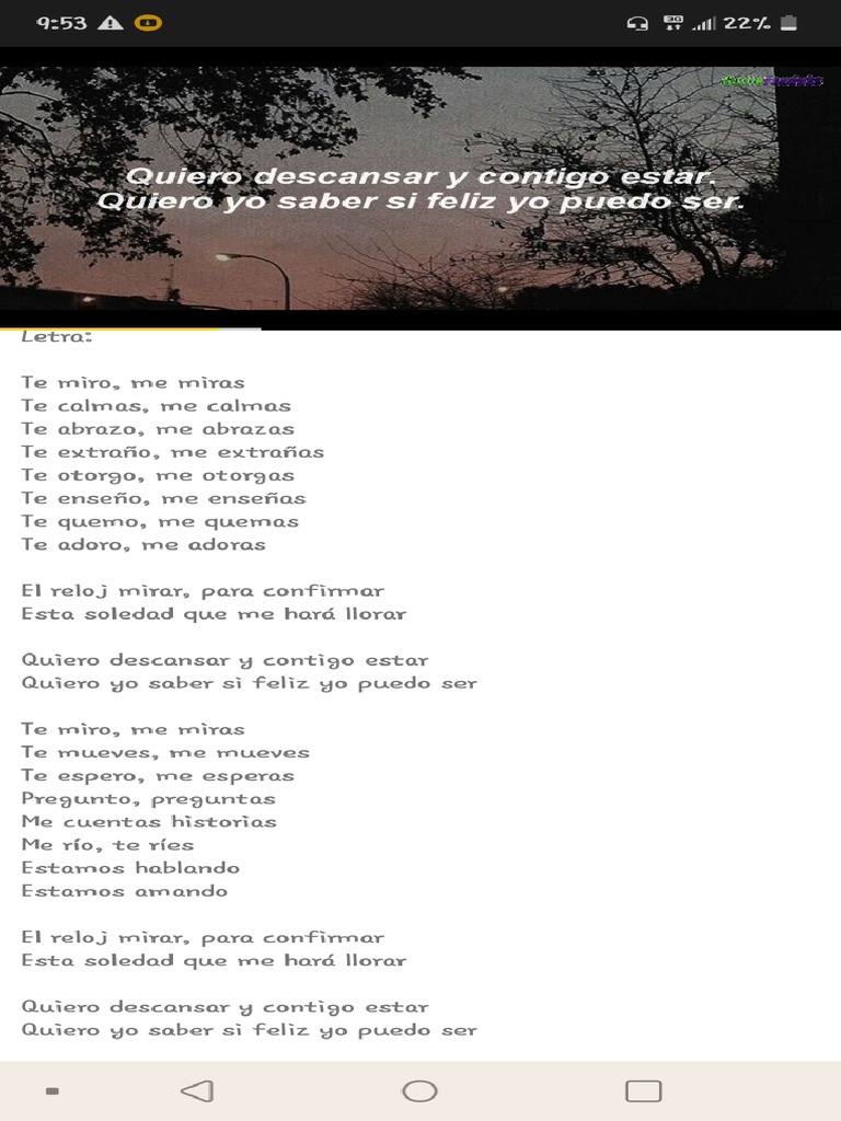 Letra de Musica | PDF