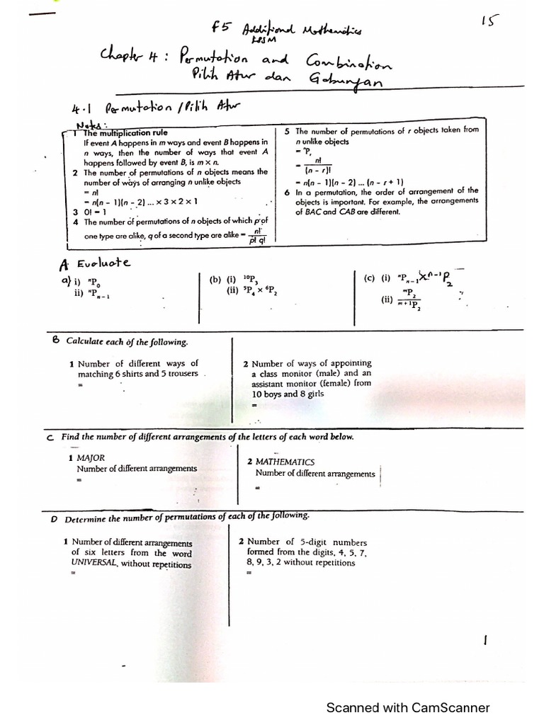 F5 Add Maths CH 4 | PDF