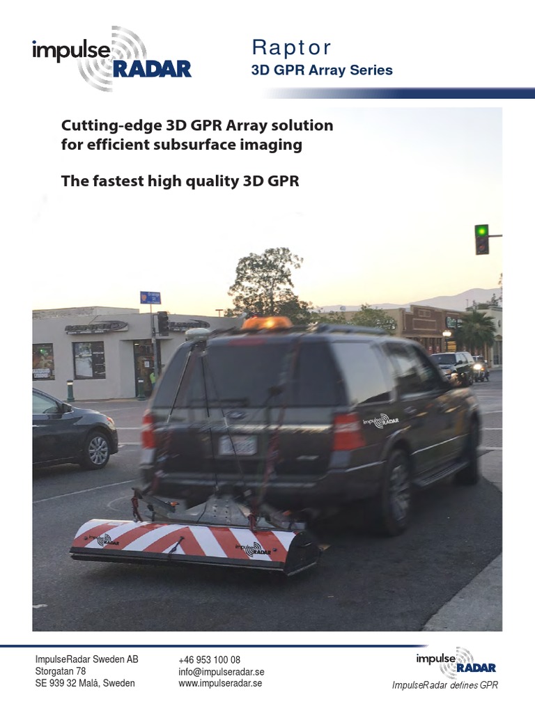Raptor-GPR Folleto | PDF | Antenna (Radio) | Global Positioning System