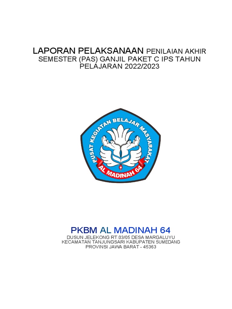 Laporan PAS Ganjil PKBM 2022 2023 | PDF