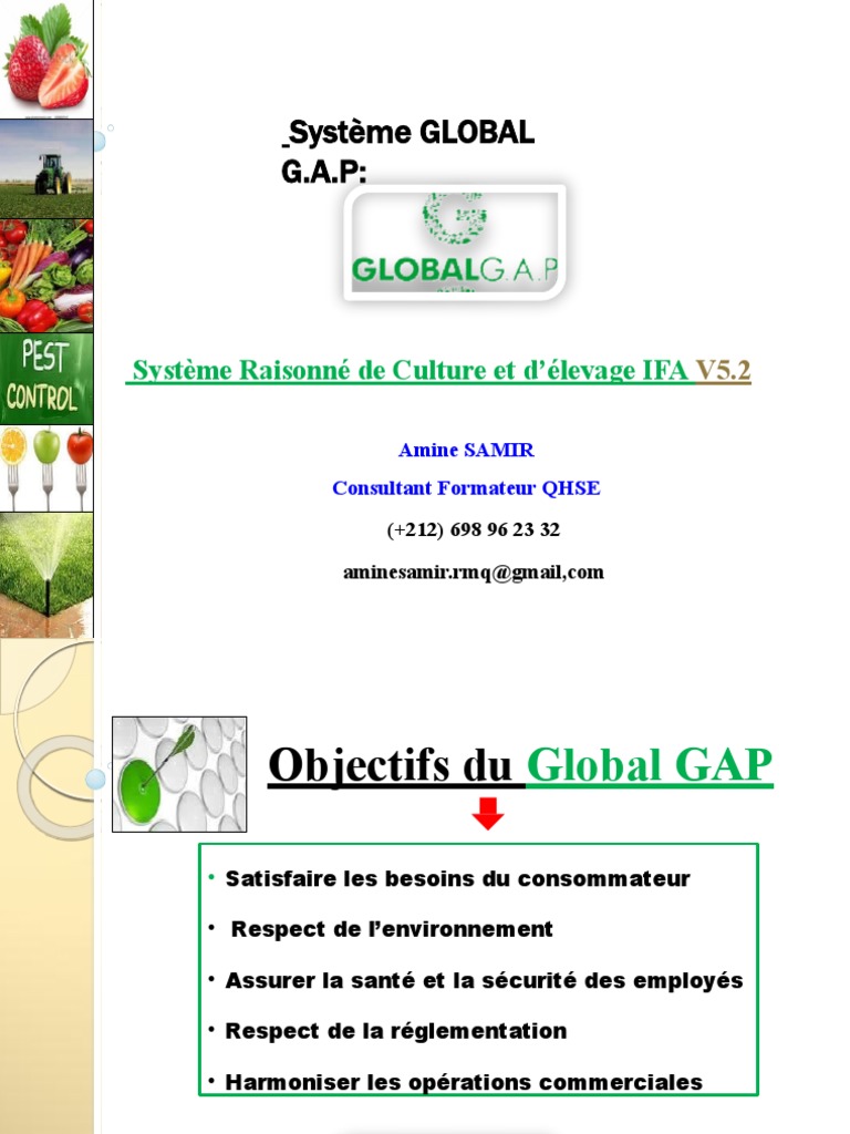 Présentation Global-Gap | PDF | Fertilisant | Déchets