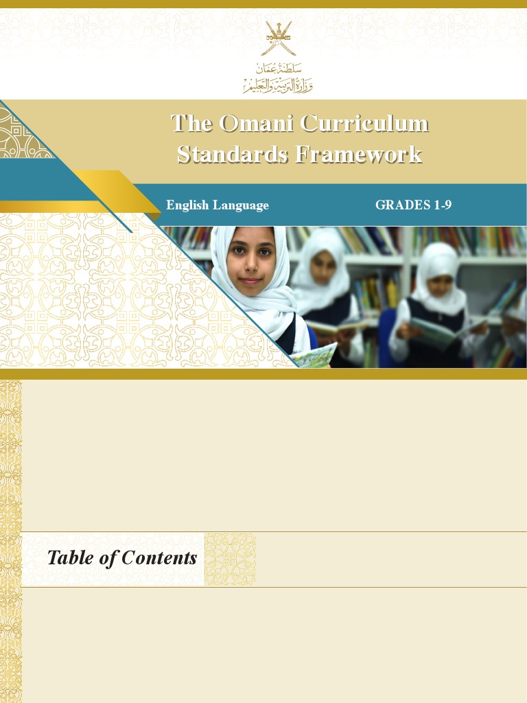 The Omani Curriculum Standards Framework: Grades 1-9 English Language ...