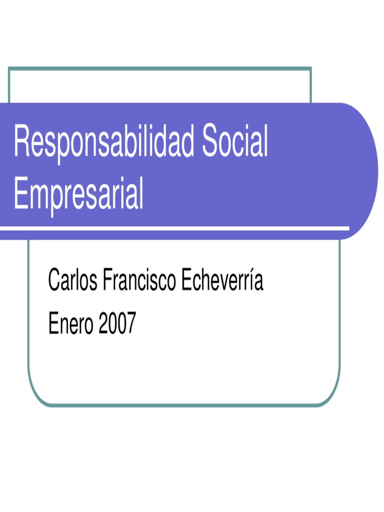 Responsabilidad Social | PDF | Responsabilidad social corporativa | Business
