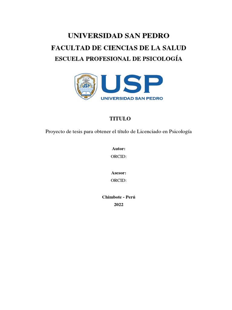 Modelo Proyecto de Investigación | PDF