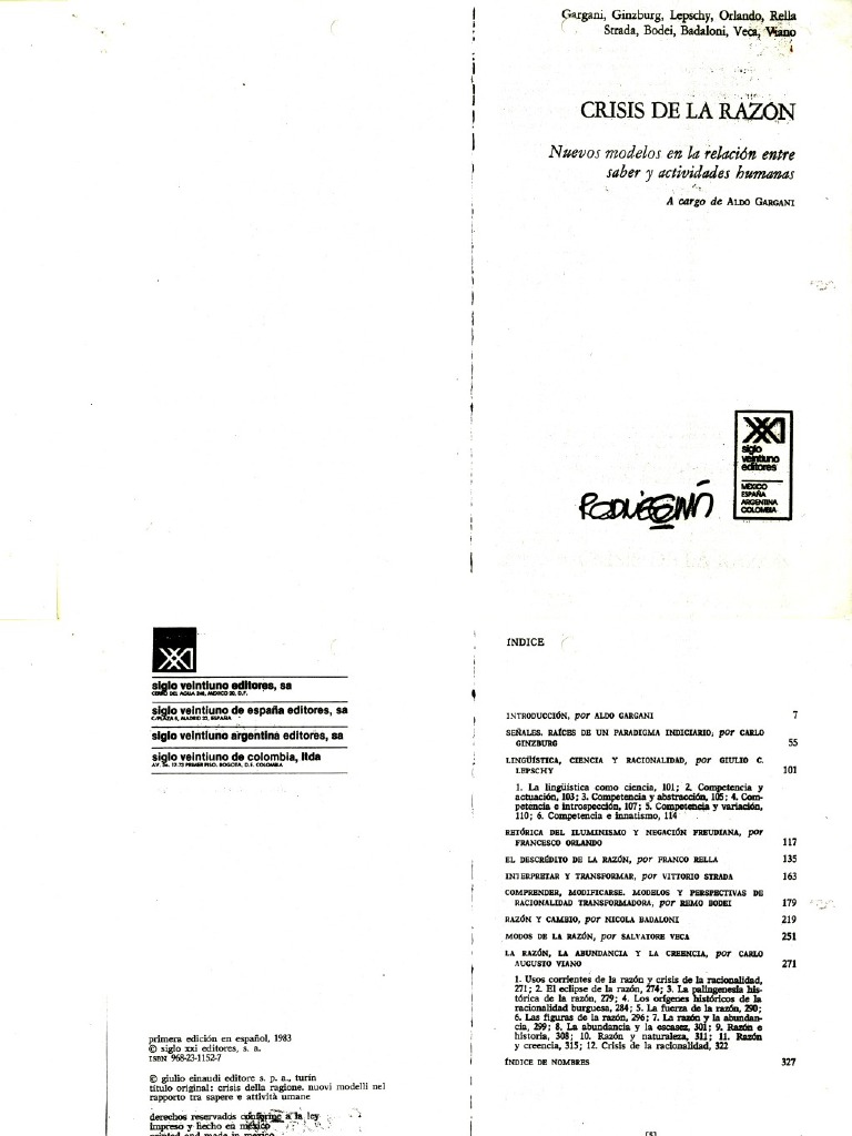 Crisis de La Razón | PDF