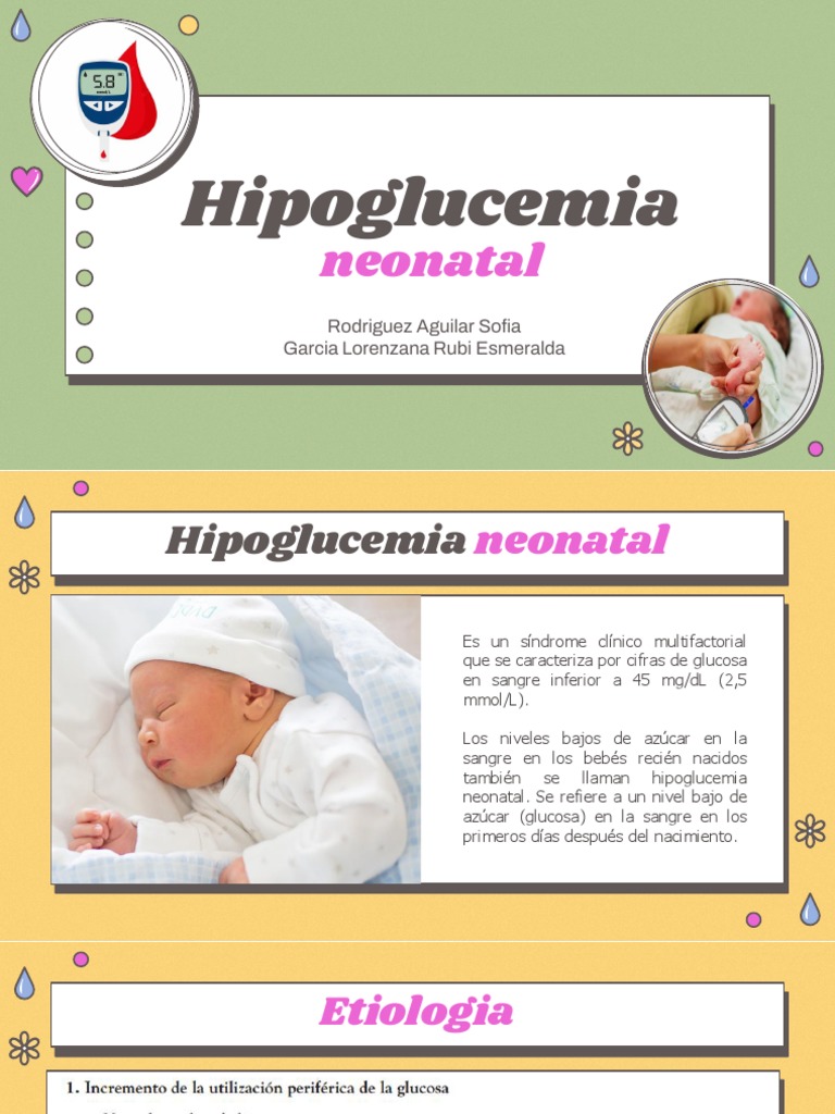 Hipoglucemia Neonatal | PDF | Hipoglucemia | Especialidades Medicas