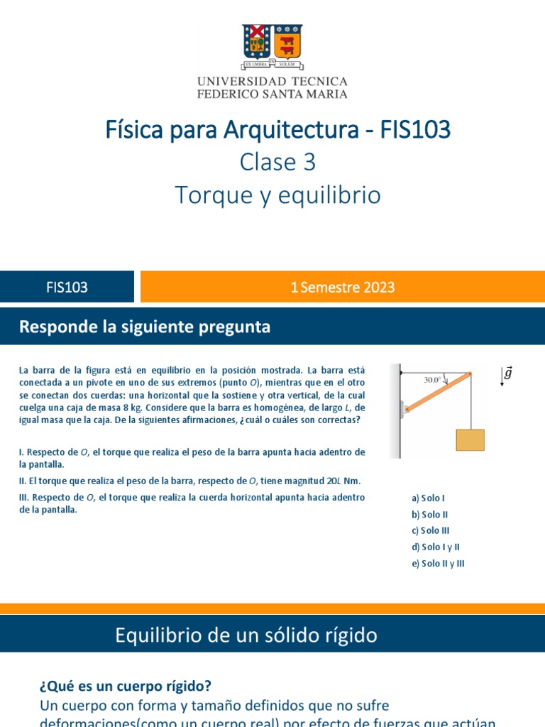 Clase_3_torque, equilibrio | PDF