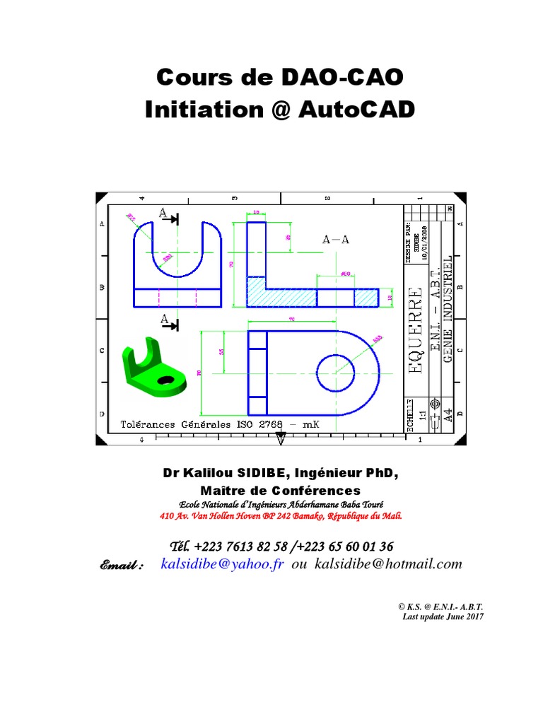 Cours Initiation À AutoCAD | PDF | AutoCAD | Dessin