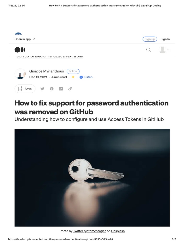 Fix Password Authentication GitHub | PDF | Authentication | Password