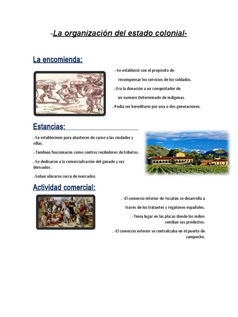 La Organizacion Del Estado Colonial | PDF