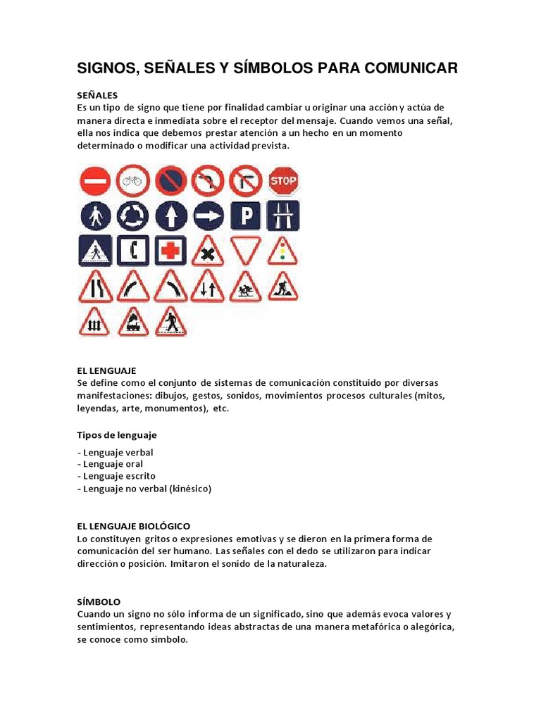 Signos, Señales y Símbolos | PDF