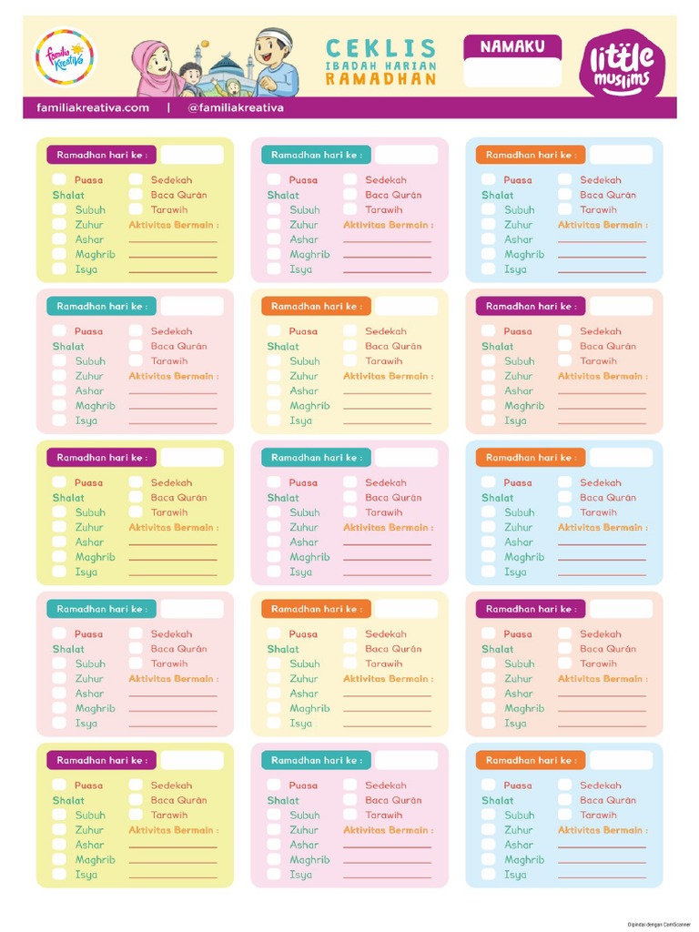 2020.04 - Ceklis Ramadhan v1 - 4 | PDF