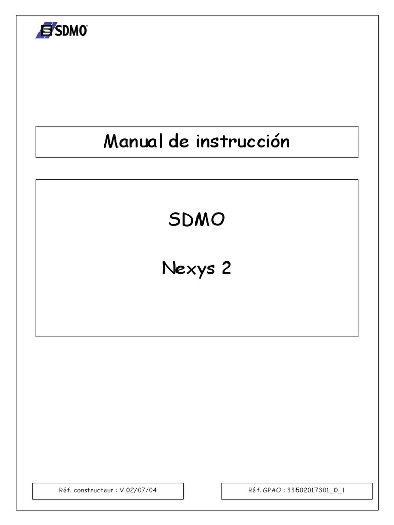 Manual de instrucción MICS Nexys | PDF | Corriente eléctrica | Poder ...