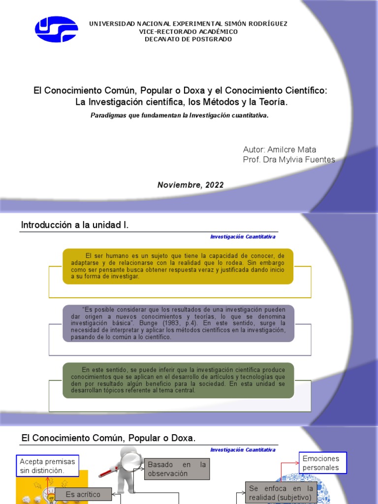 Conocimiento Comun y Conocimiento Cientifico | PDF | Investigación ...