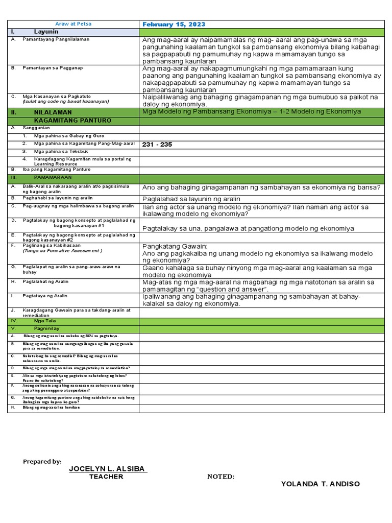 AP 9 DLL Feb 17,2023 | PDF