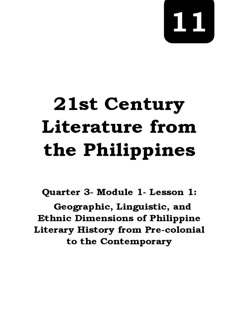 21st Century Literature From The Philippines | PDF | Plot (Narrative ...