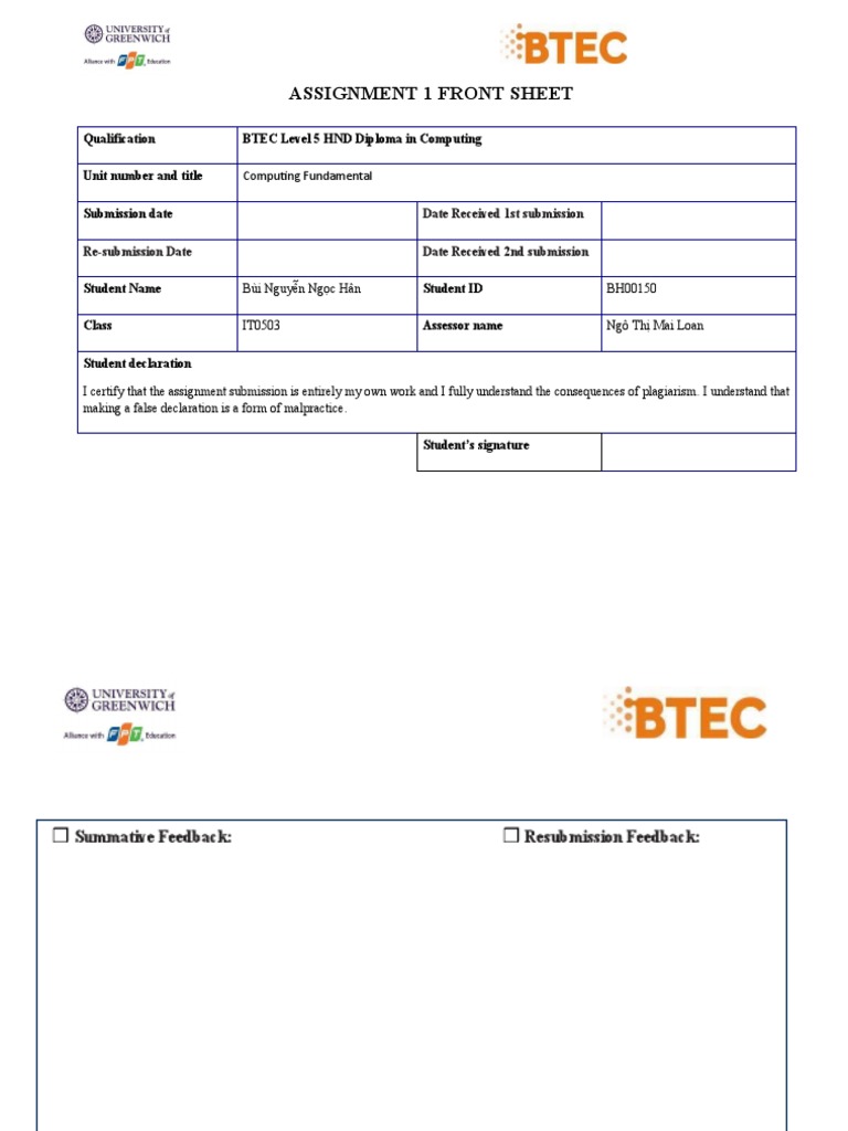 Assignment 1 Frontsheet. | PDF | Computer Data Storage | Solid State Drive Assignment 1 Frontsheet. | PDF | Computer Data Storage | Solid State Drive