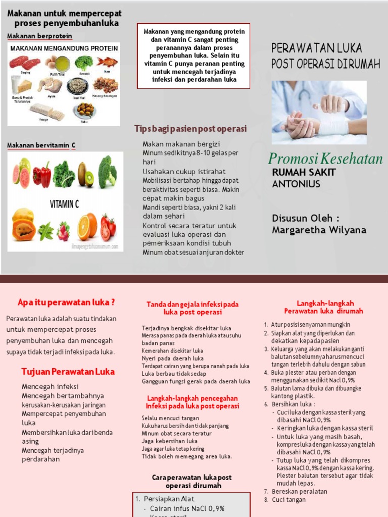 Leaflet Perawatan Luka Post Operasi | PDF