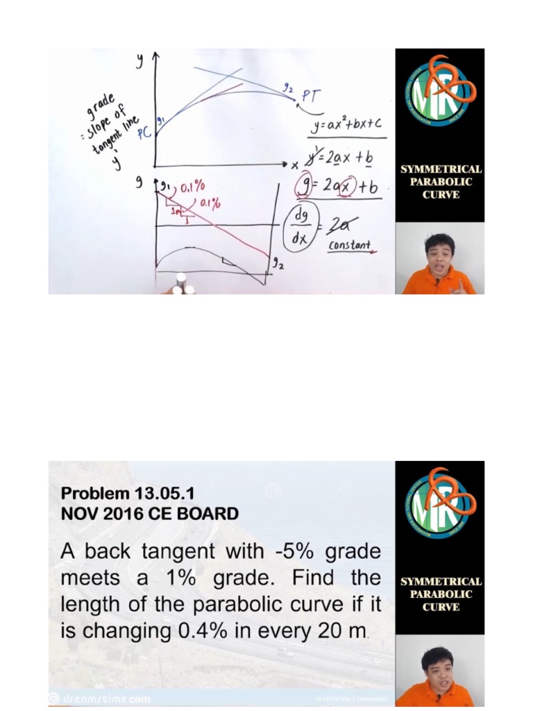 13.05 Symmetrical Parabolic Vertical Curves | PDF