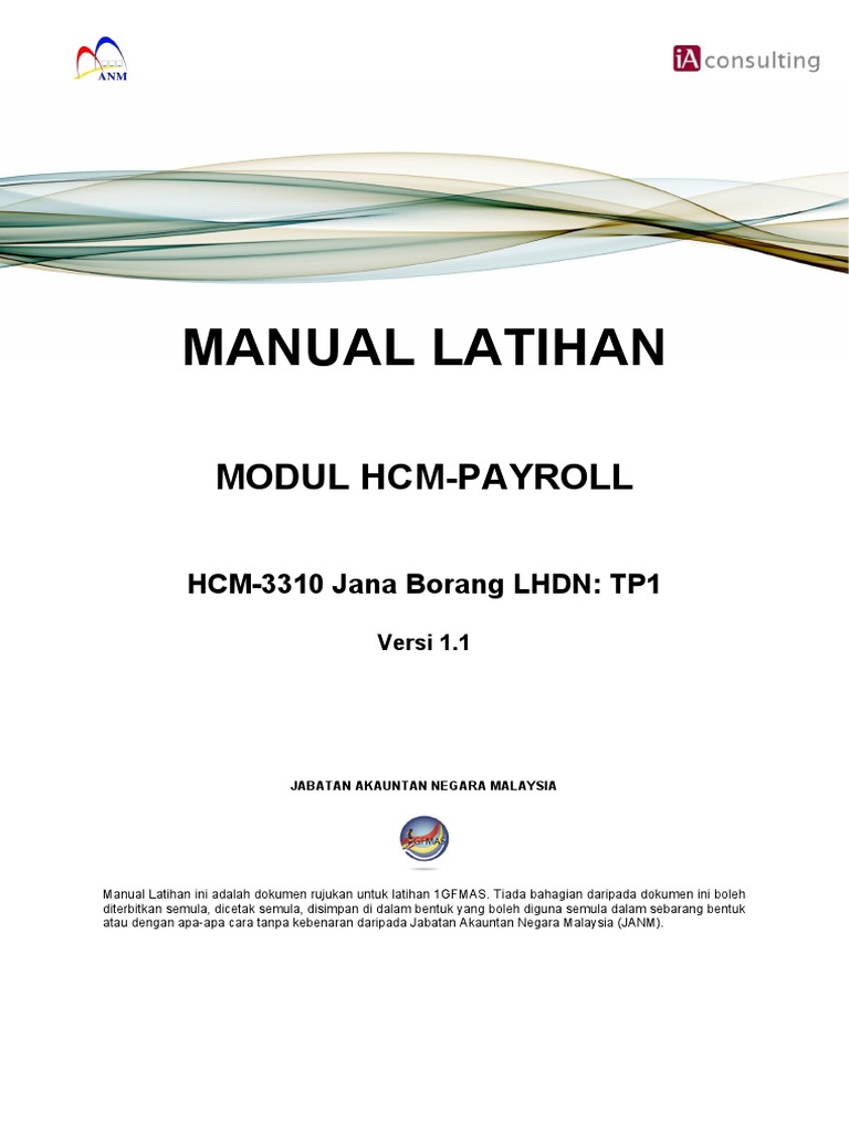 Hcm-3310 Jana Borang LHDN Tp1 | PDF