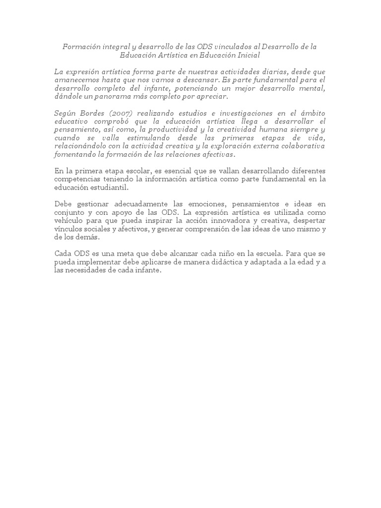 Formación Integral Y Desarrollo De Las Ods Vinculados Al Desarrollo De 1714