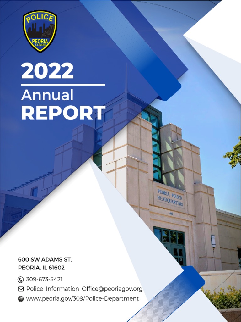 Peoria Police Department Annual Report 2022 | PDF | Uniform Crime ...