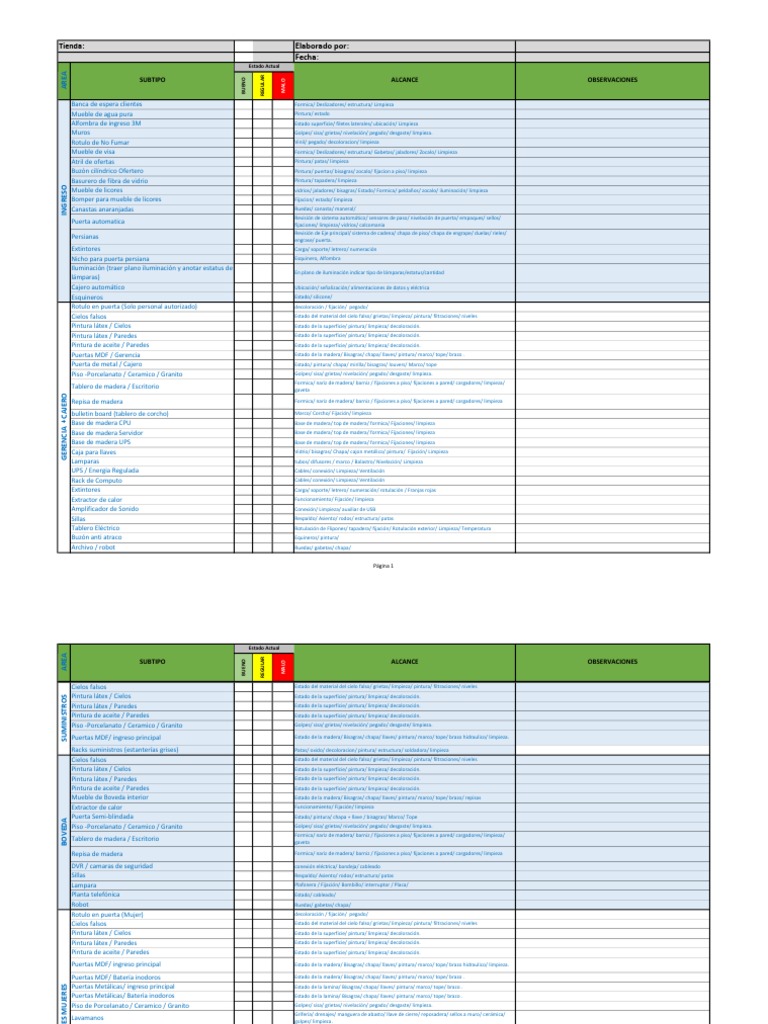 Checklist LT ECONO UNISUPER | PDF | Pintar | Pinturas